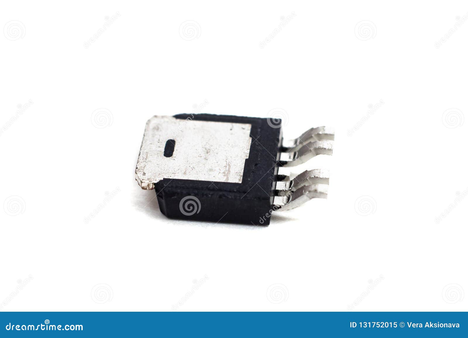 Black Transistor on a White Background Close Up Stock Image - Image of ...