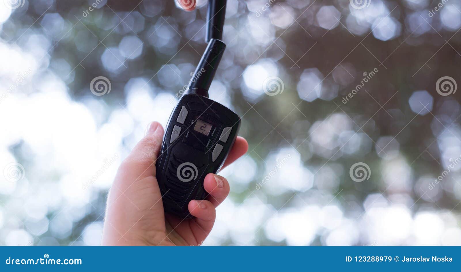 Transmitters in hand. stock image. Image of amateur - 123288979