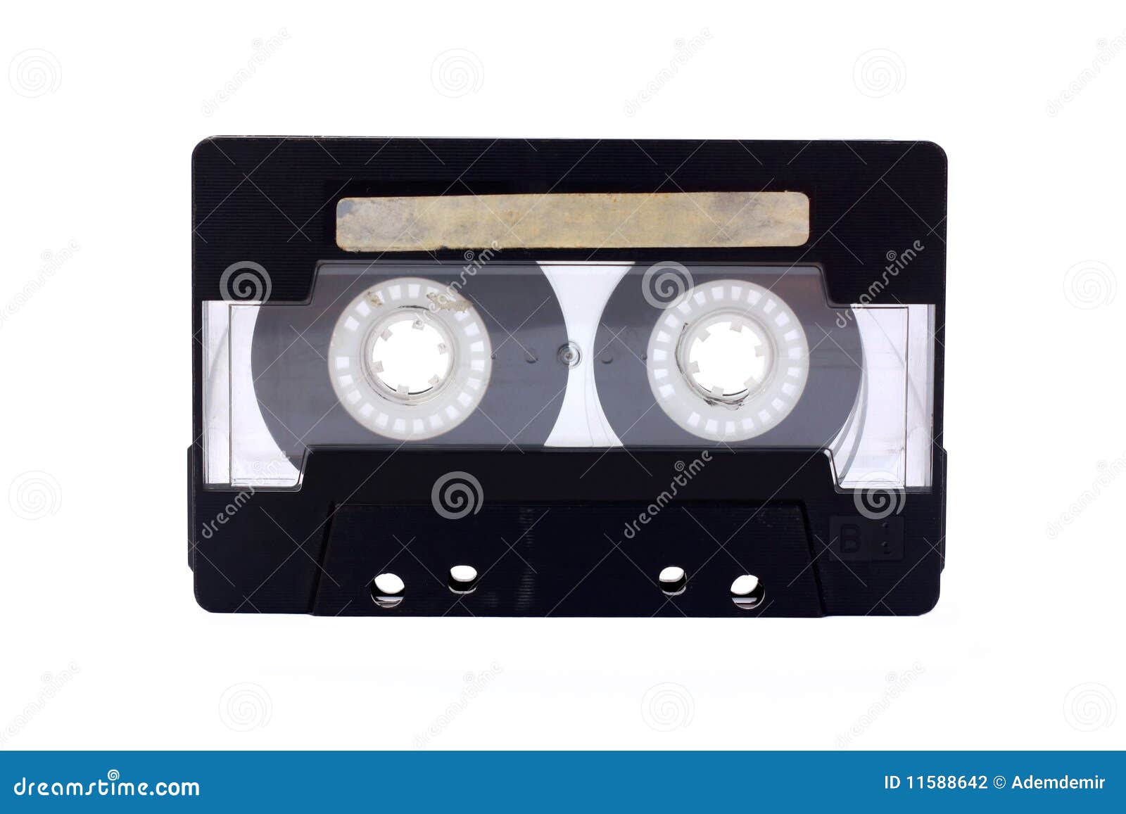 Black-transparent Compact Cassette Isolated Stock Photo - Image of aged ...