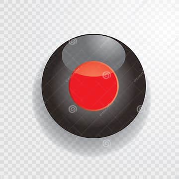 Black stop button stock vector. Illustration of glow - 124971235