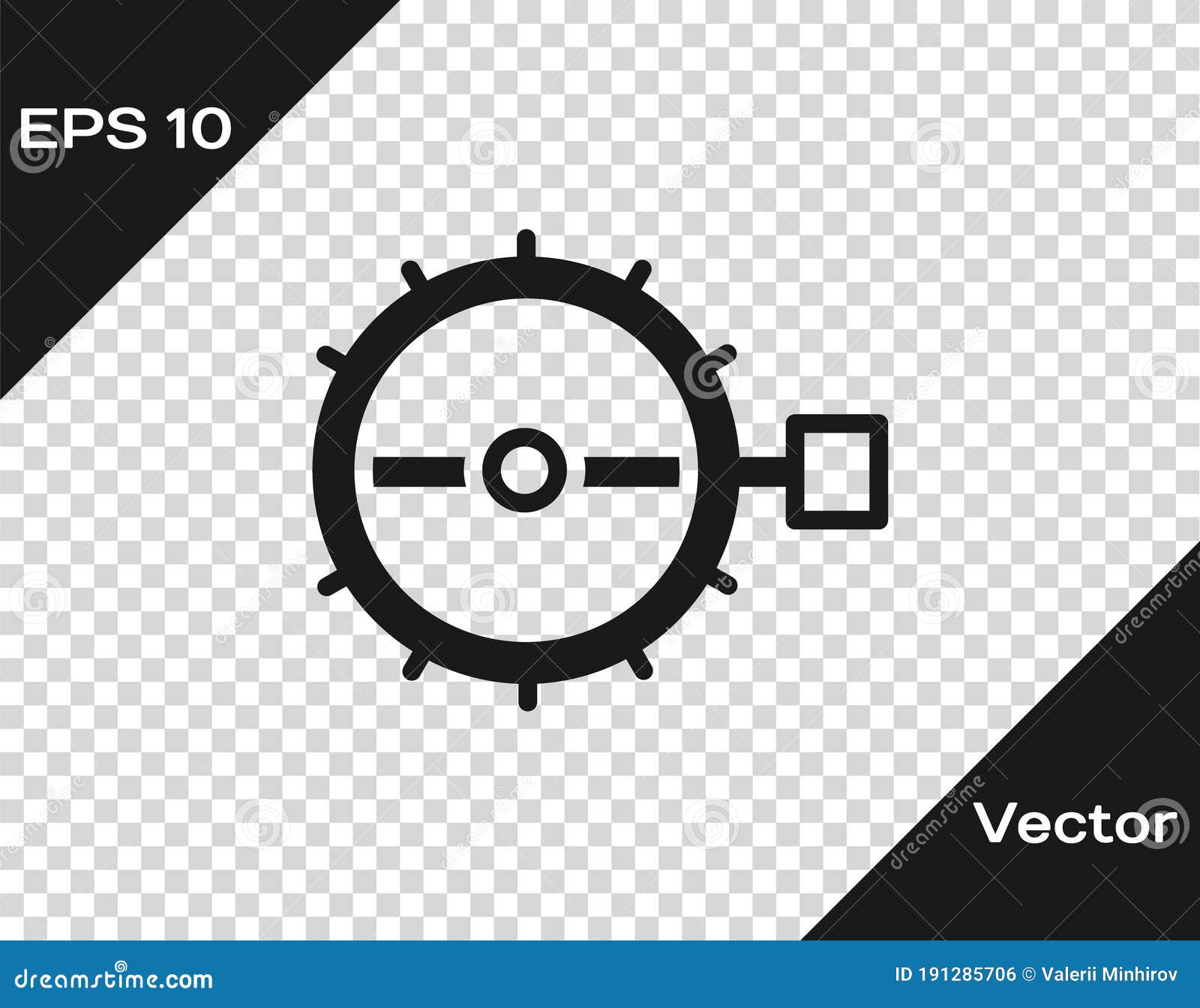 Black Trap Hunting Icon Isolated on Transparent Background. Vector ...