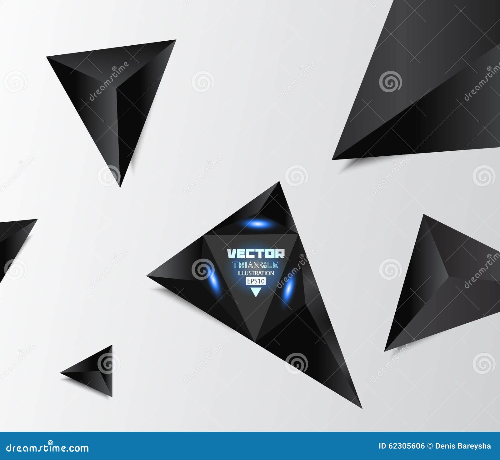 Black Triangle Abstract Background Stock Vector - Illustration of ...