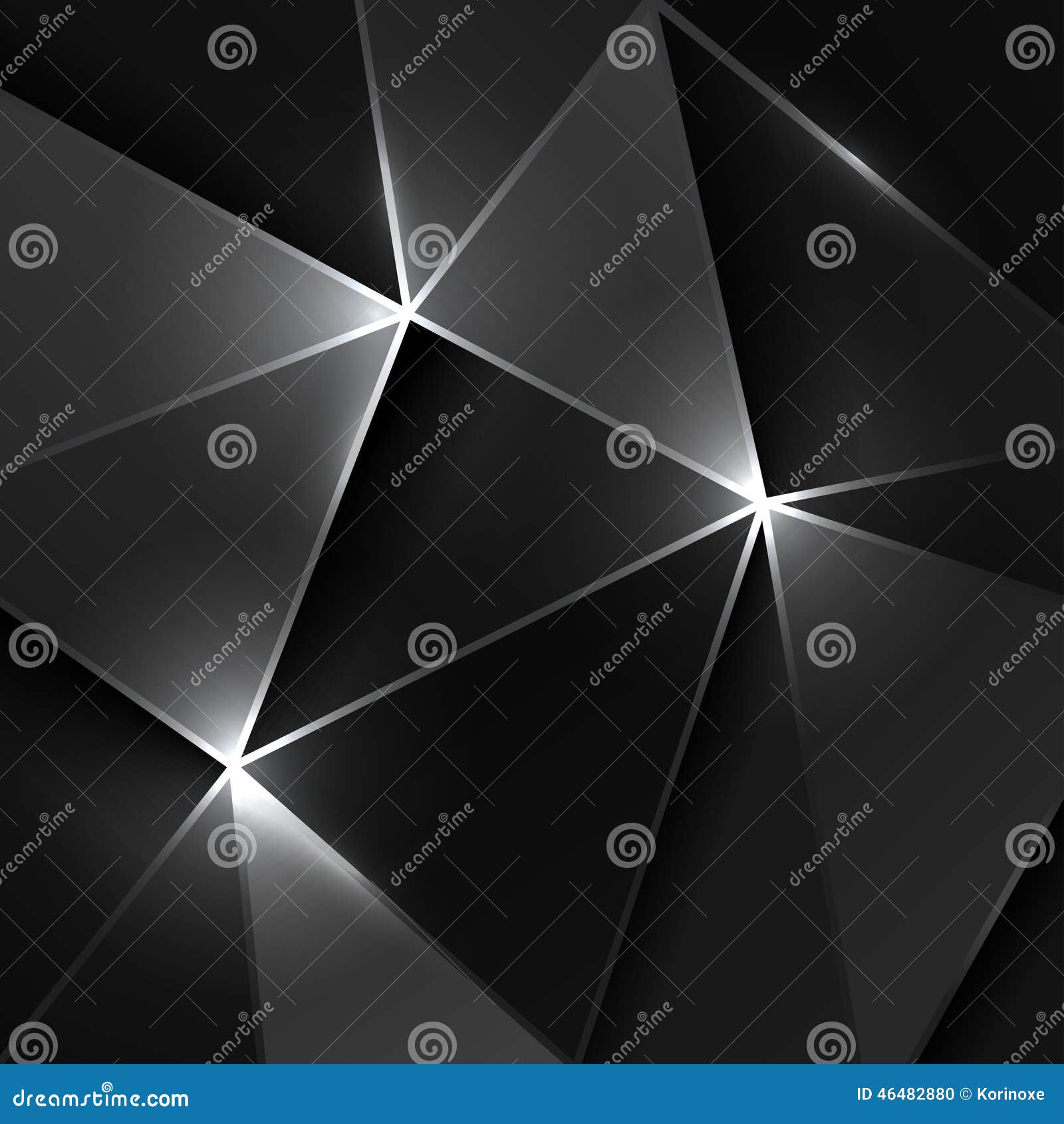 Black Triangle Geometric Background Stock Vector - Illustration of ...