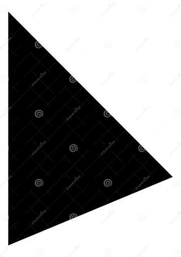 Black Triangle Icon. Modern Simple Mouse Cursor Stock Vector ...