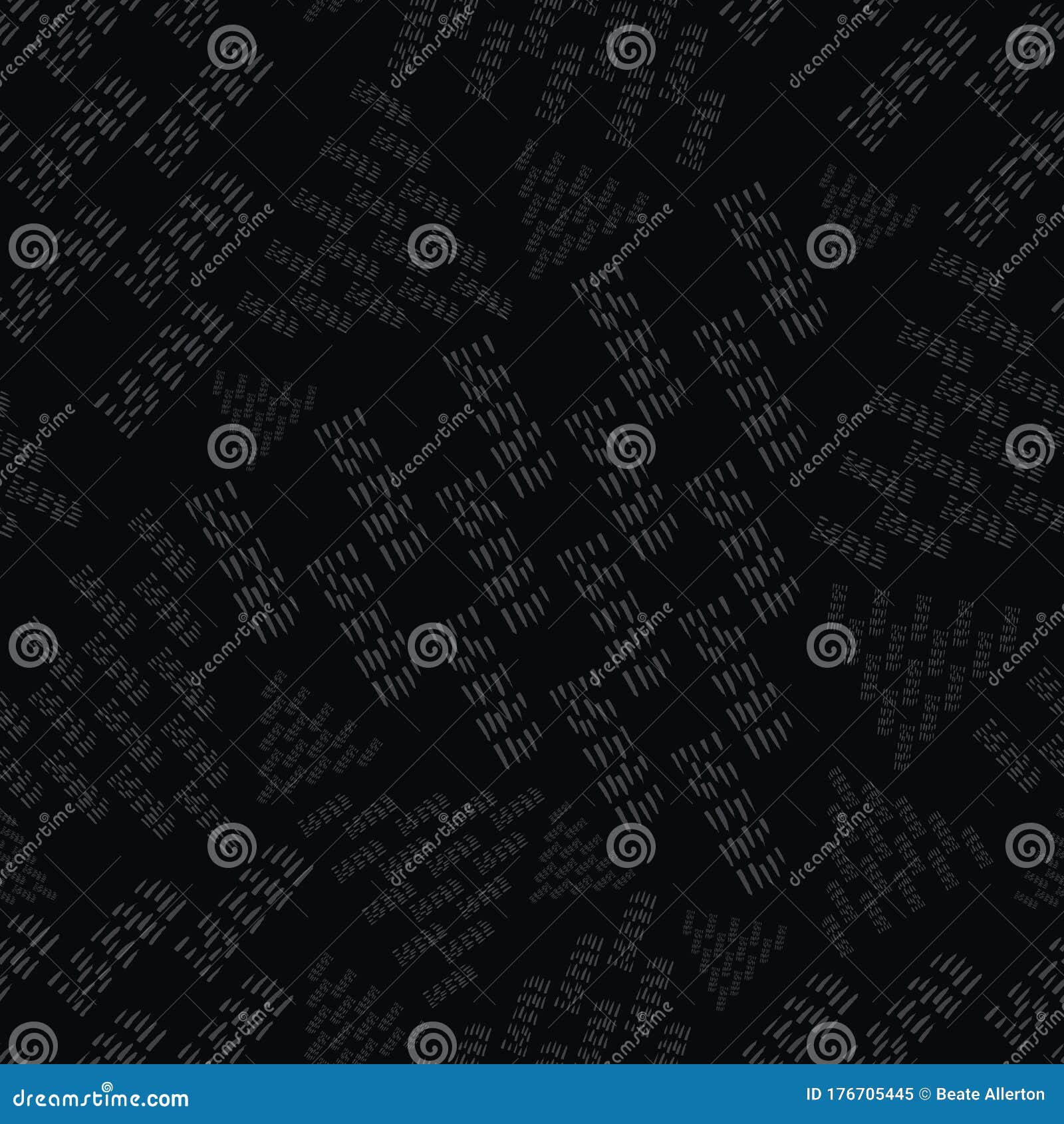 Black Triangle Seamless Vector Pattern Background. Deconstructed Shapes ...