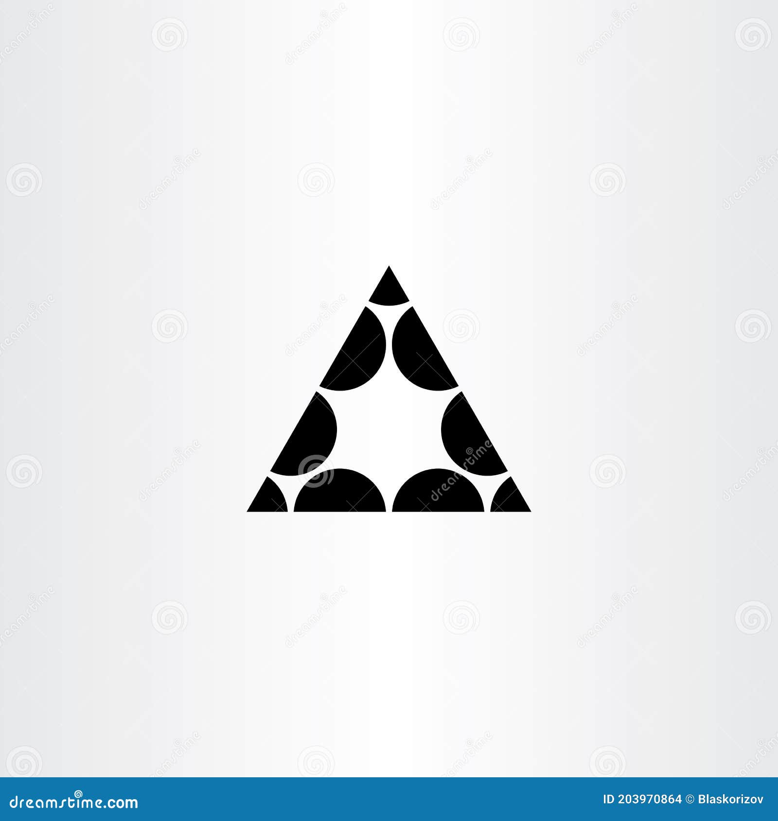 Black Triangle Symbol Geometric Icon Logo Element Vector Stock Vector ...