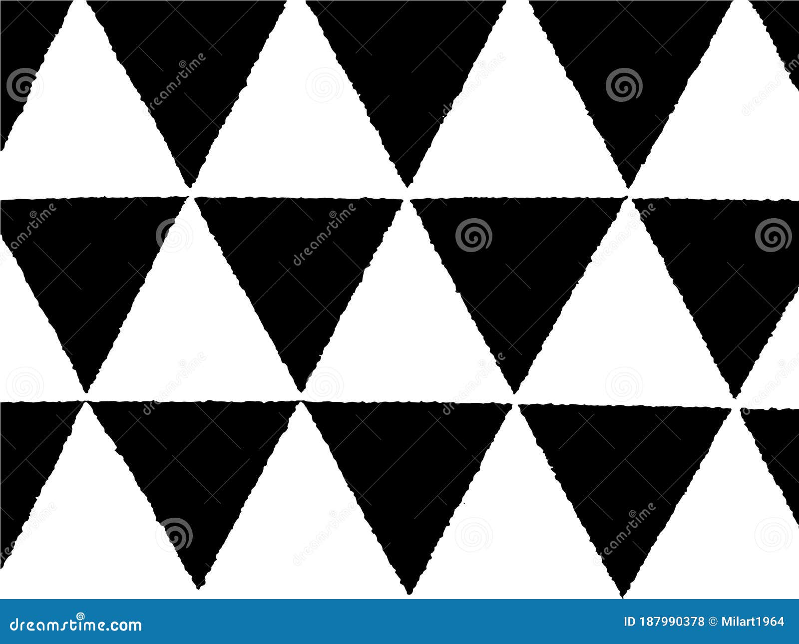Black Triangles Pattern, Vector. Stock Vector - Illustration of ...