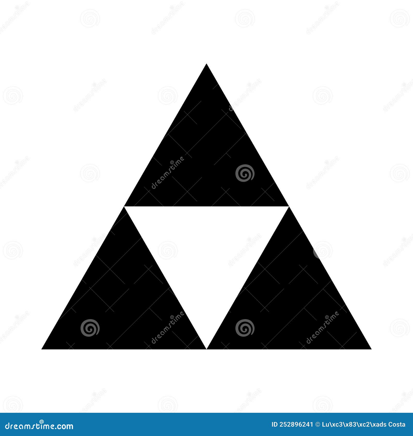 Black triangles set stock vector. Illustration of infinite - 252896241