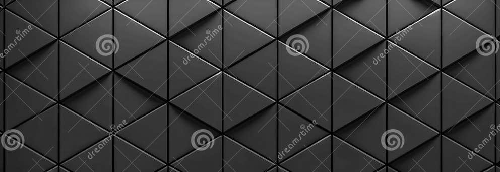 Black Triangular Abstract Background. Geometric Dark Pattern Background ...