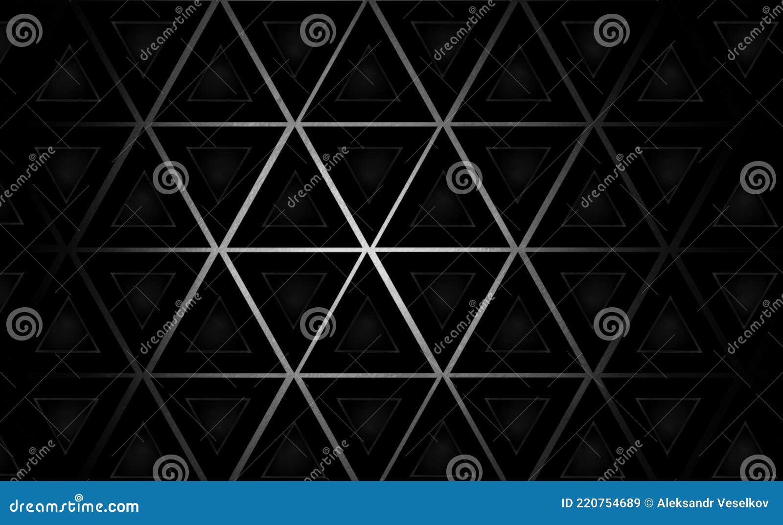 Black Triangular Carbon Texture, 3d Curly Triangles Background Stock ...