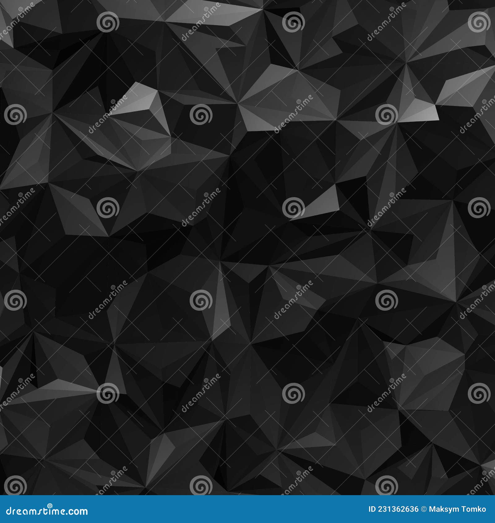 Black Triangular Vector Background. Layout for Advertising. Eps 10 ...