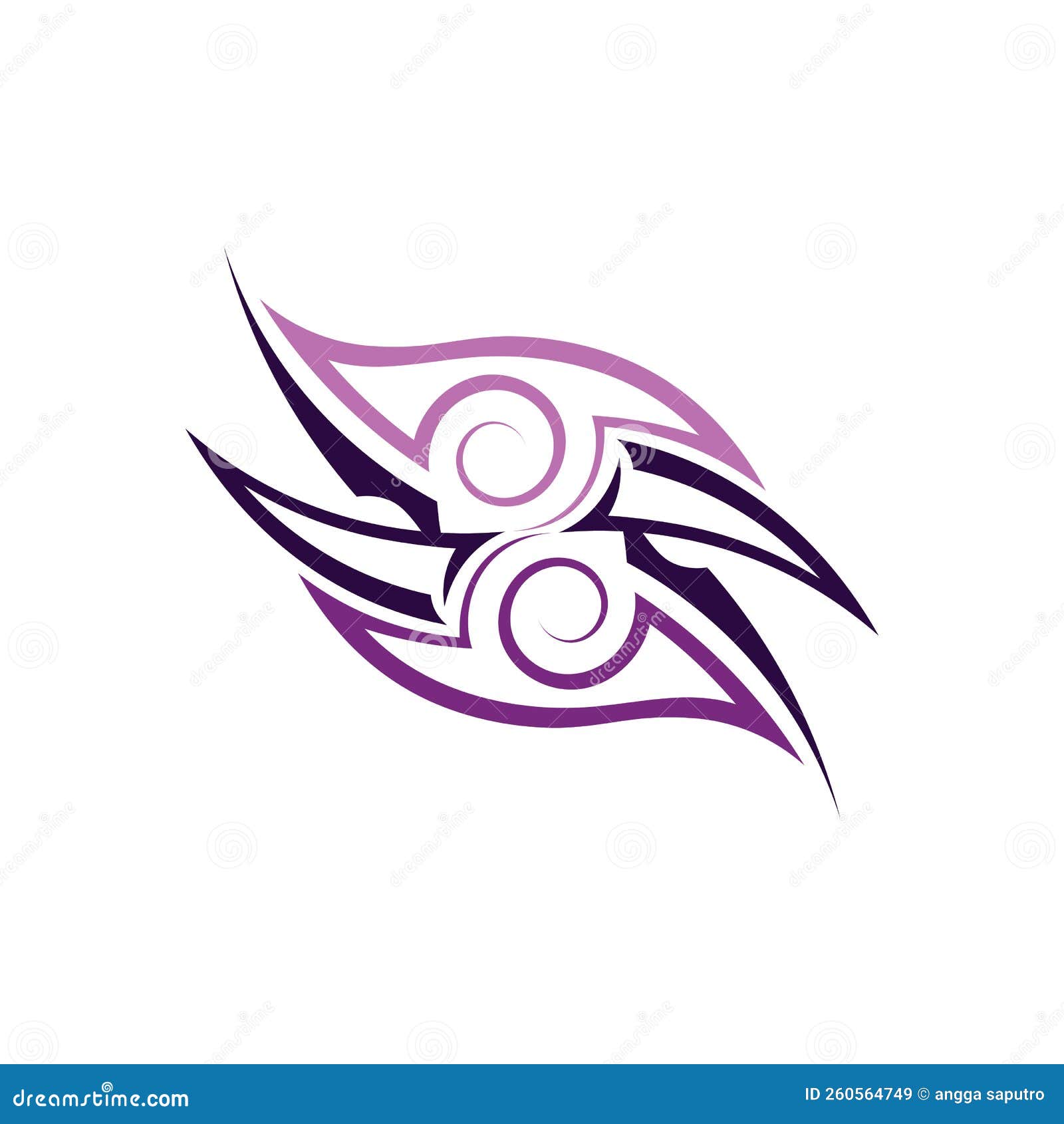 Black Tribal Vector Logo Design Icon and Sign Tribal Stock Illustration ...