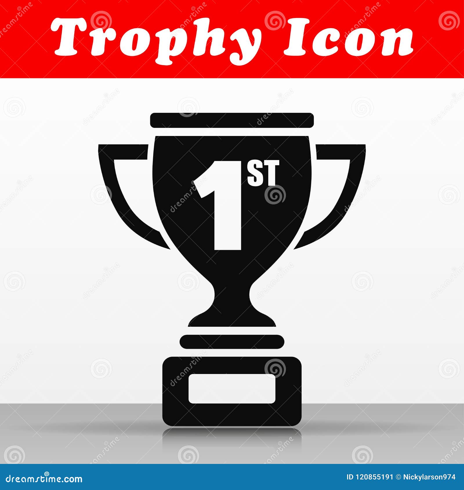 Black Trophy Vector Icon Design Stock Vector - Illustration of isolated ...