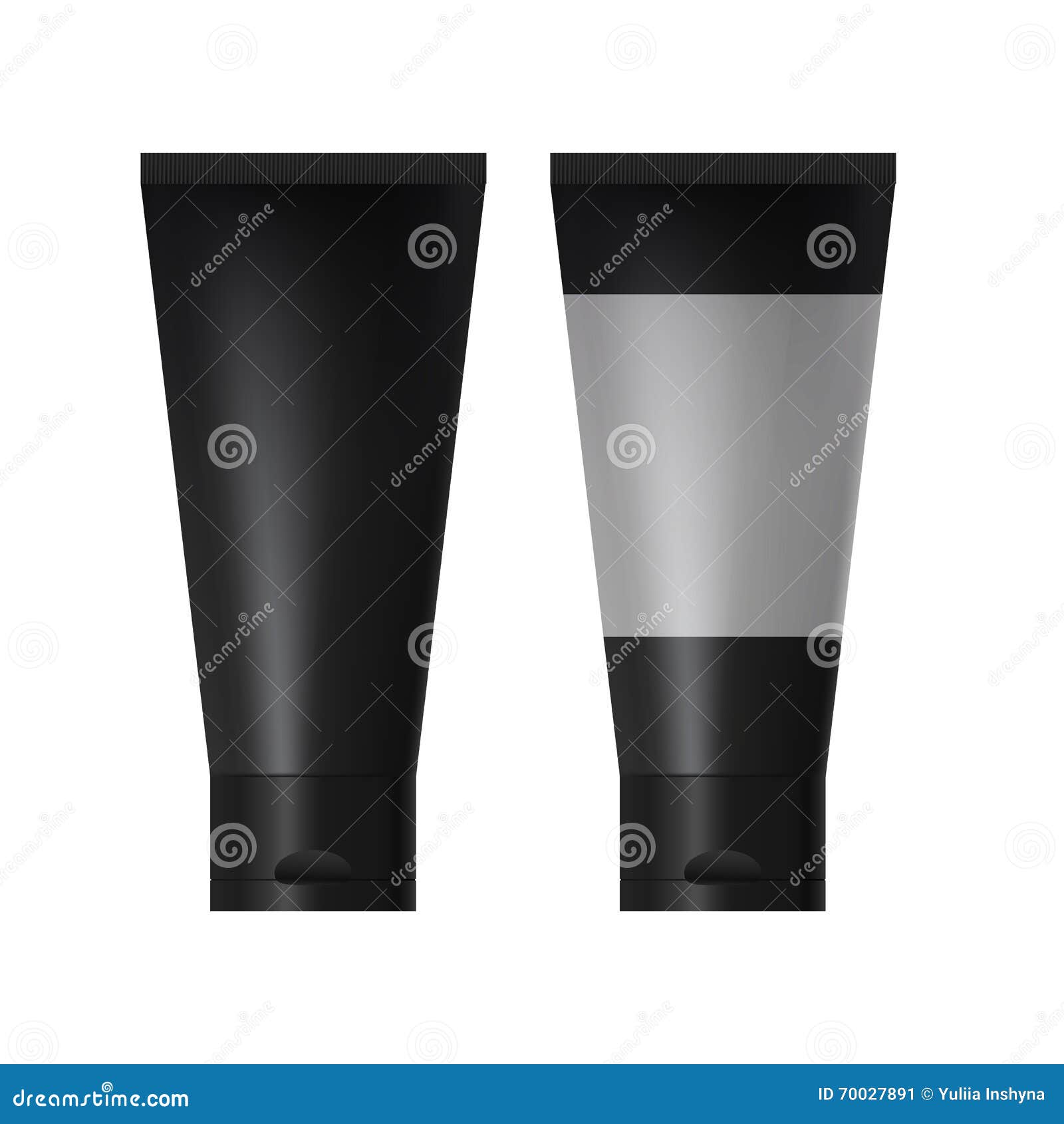 Black Tube of Cream for Your Design Stock Vector - Illustration of ...
