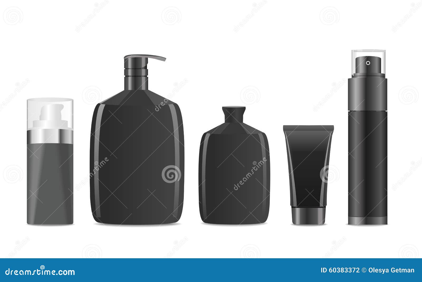 Black tubes stock vector. Illustration of blank, fresh - 60383372