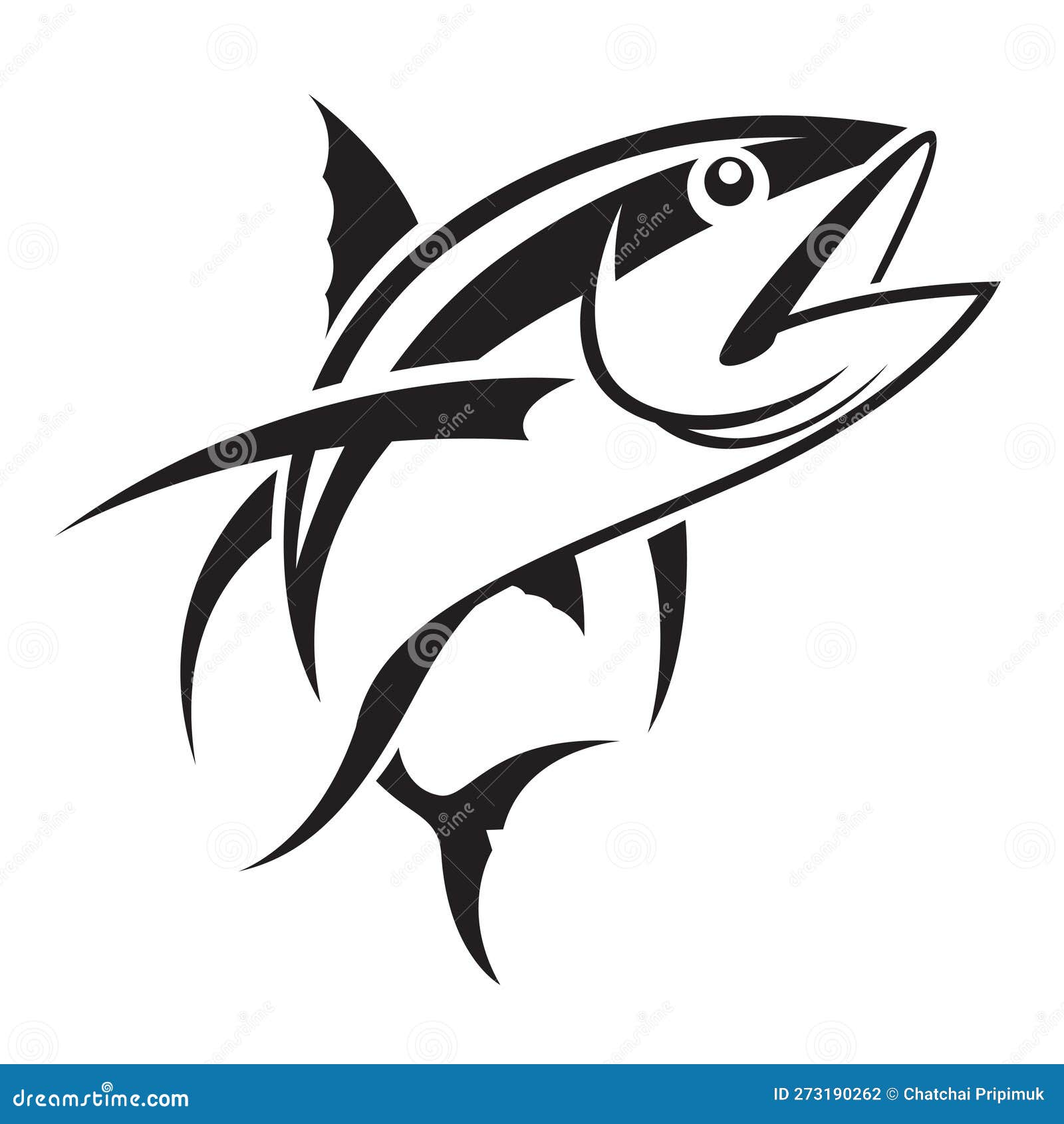 Black Tuna Fish Icon And Simple Flat Symbol For Website,mobile,logo,app ...