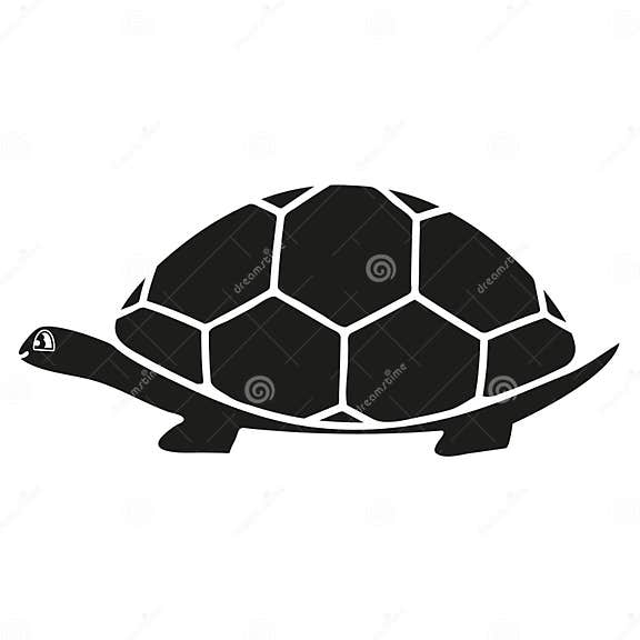 Black turtle icon stock vector. Illustration of carapace - 108897153