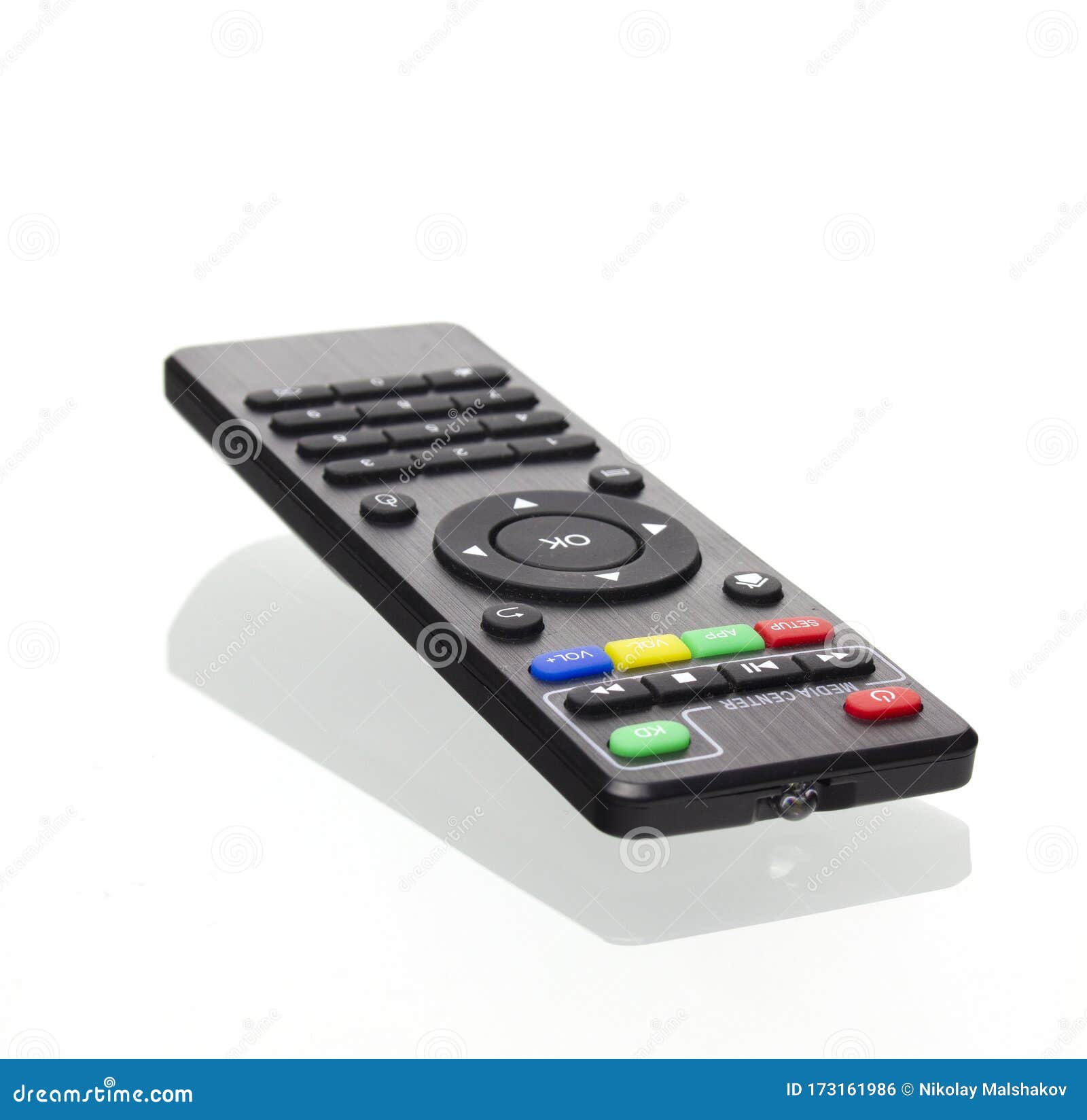 The Black TV Remote on this Was Done with a Reflection Stock Photo ...