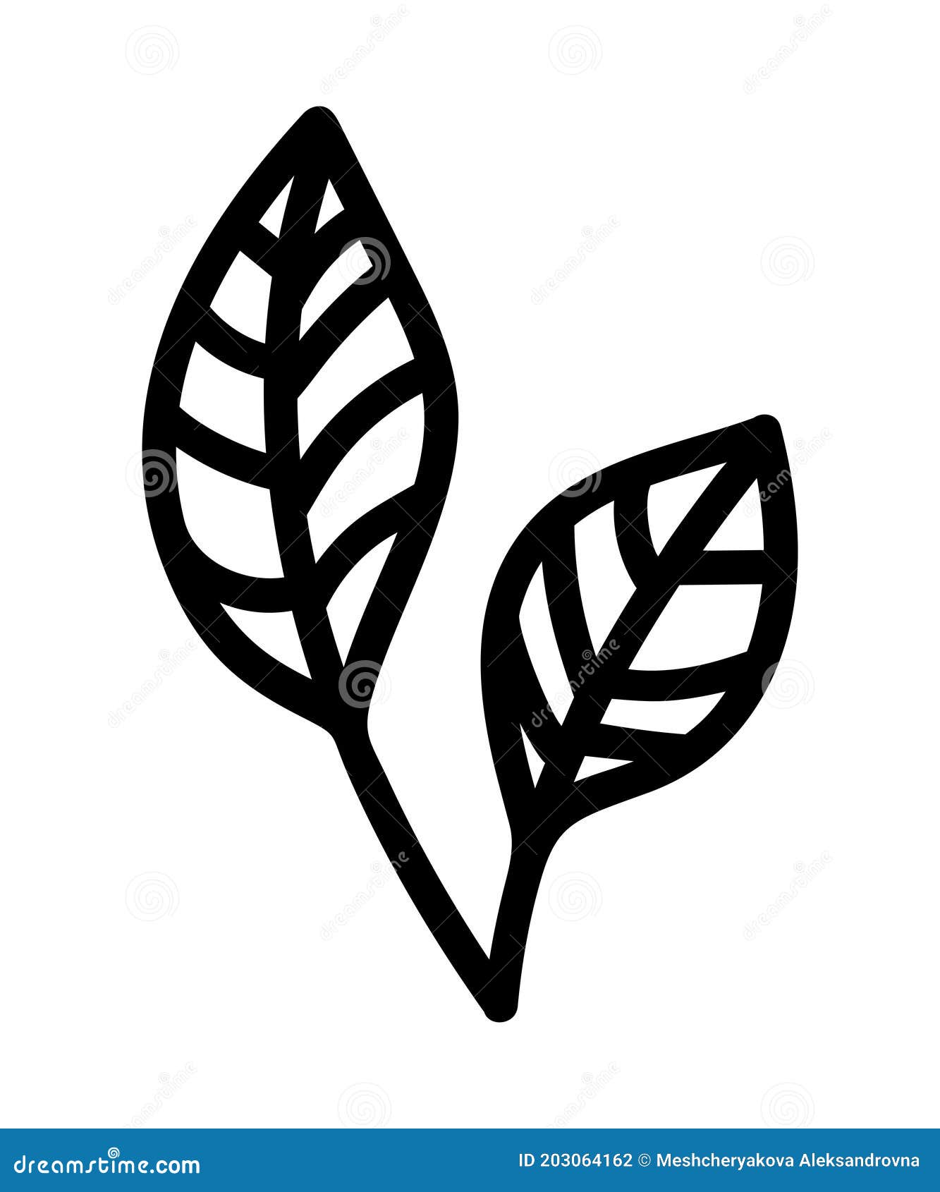 A PAINTED TWIG on a WHITE BACKGROUND Stock Vector - Illustration of ...