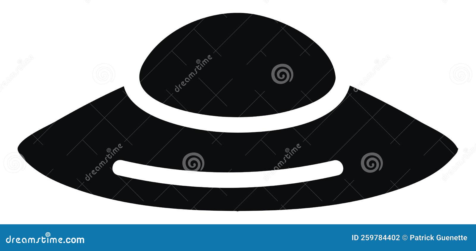Black UFO, icon stock vector. Illustration of graphic - 259784402