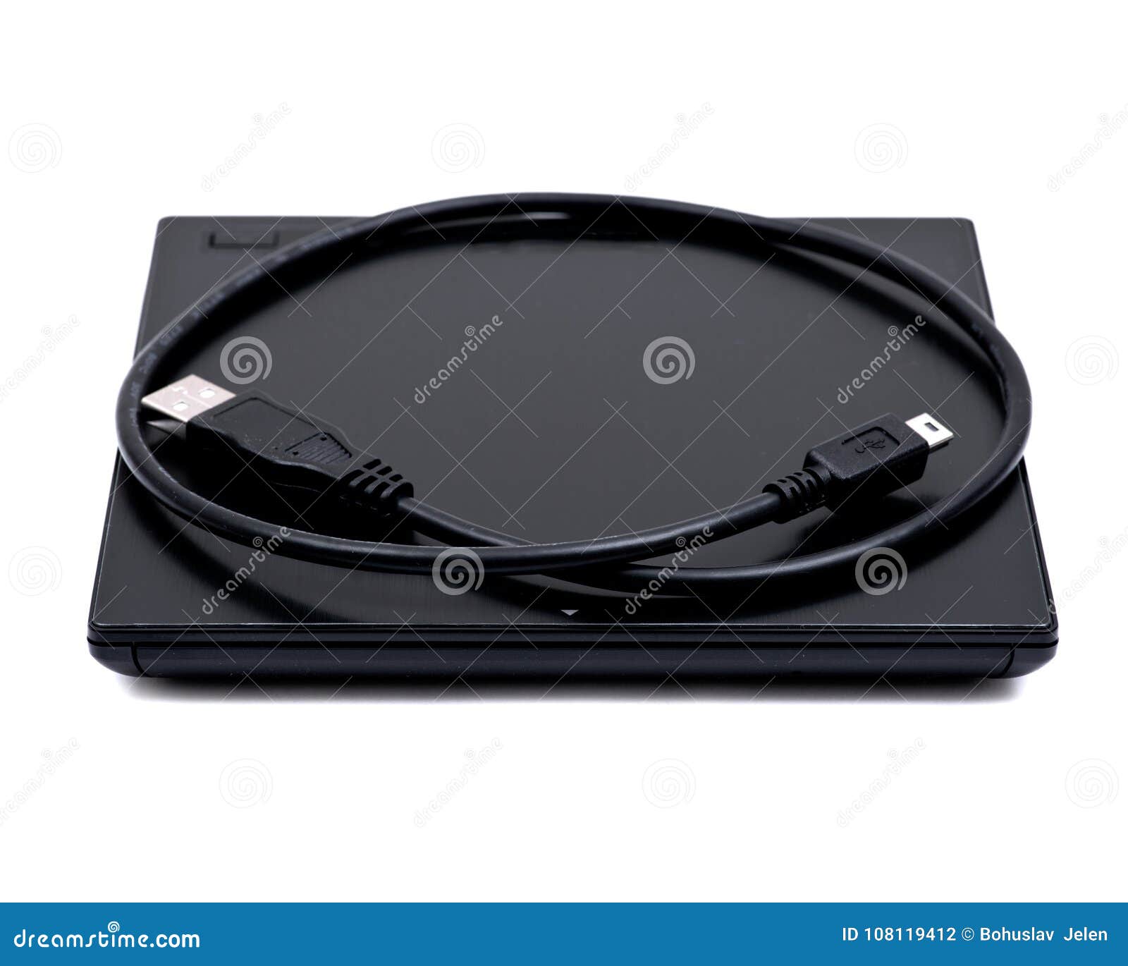 Portable, External Cd, Dvd Reader Writer Stock Photo - Image of media ...