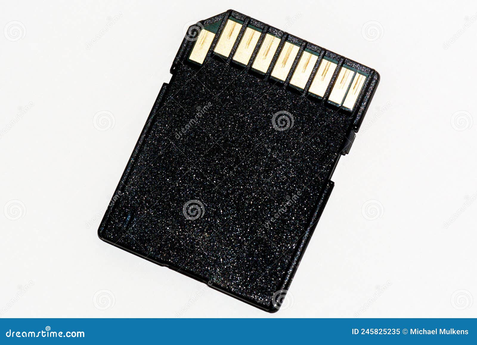 SD Memory Card Isolated on a White Background Stock Image - Image of ...