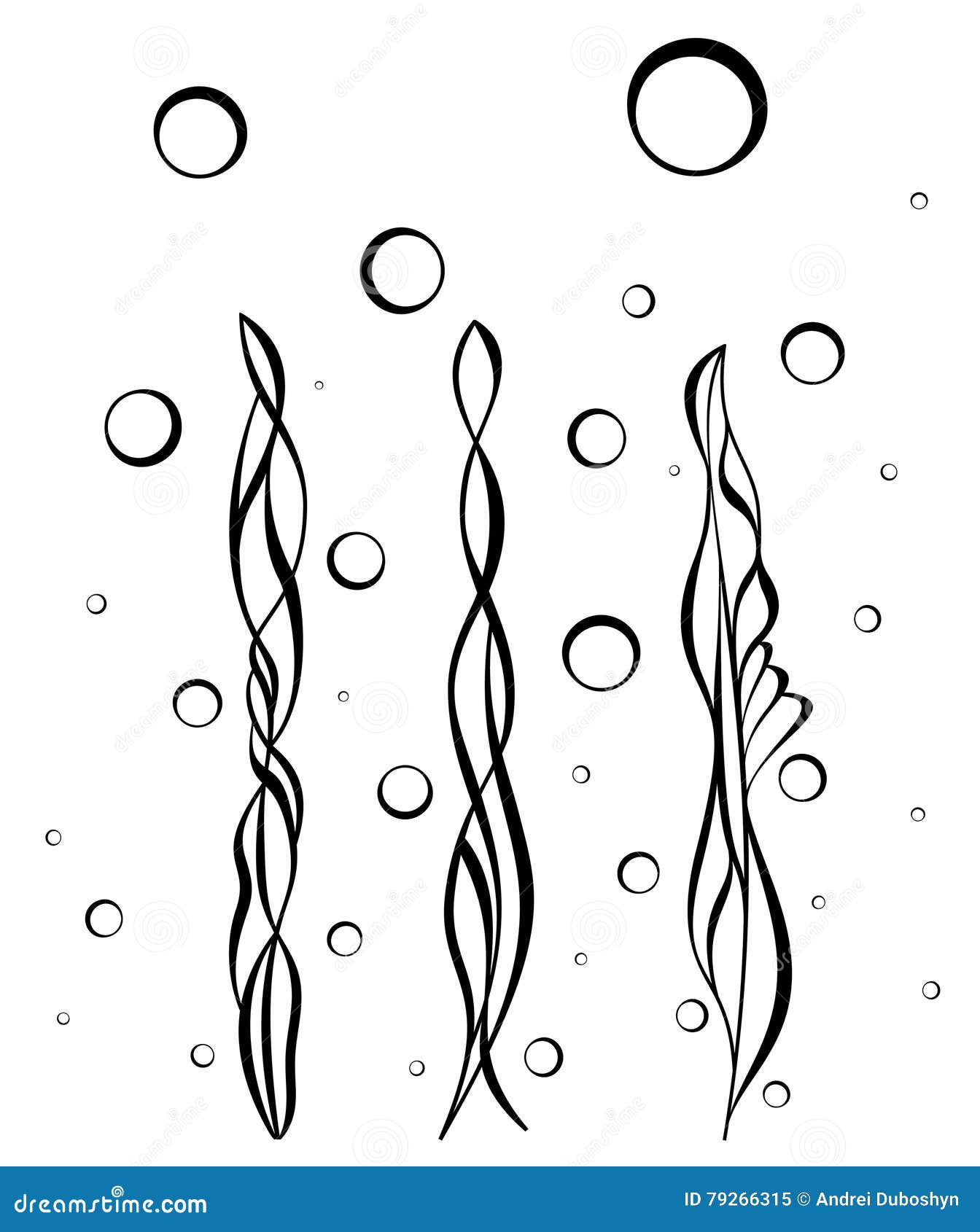 Underwater Bubbles Drawing