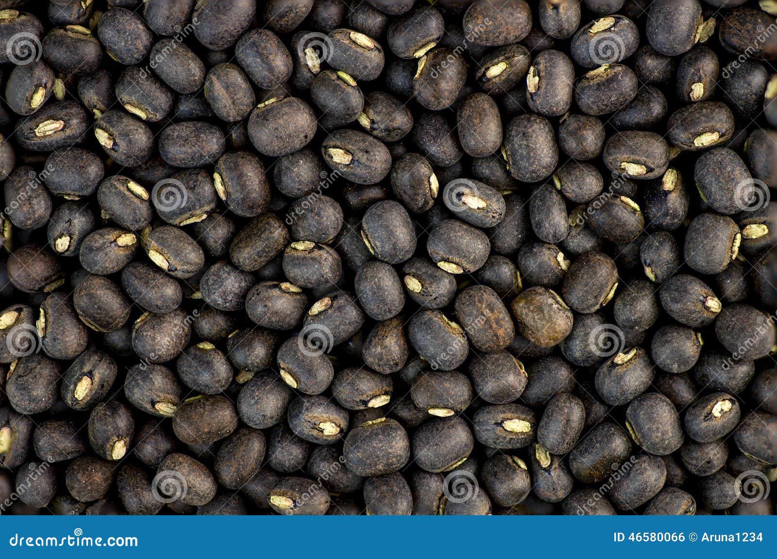 Black Urad Dal Bean Lentils Texture Background Stock Photo - Image of ...