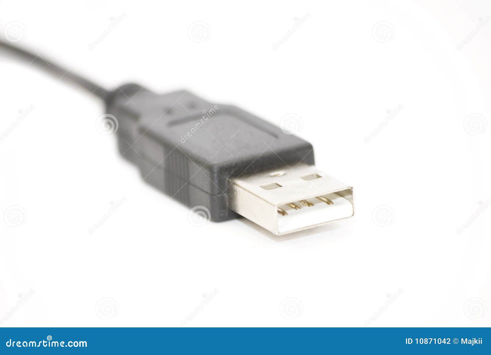 Black USB cable stock photo. Image of computer, electronics - 10871042