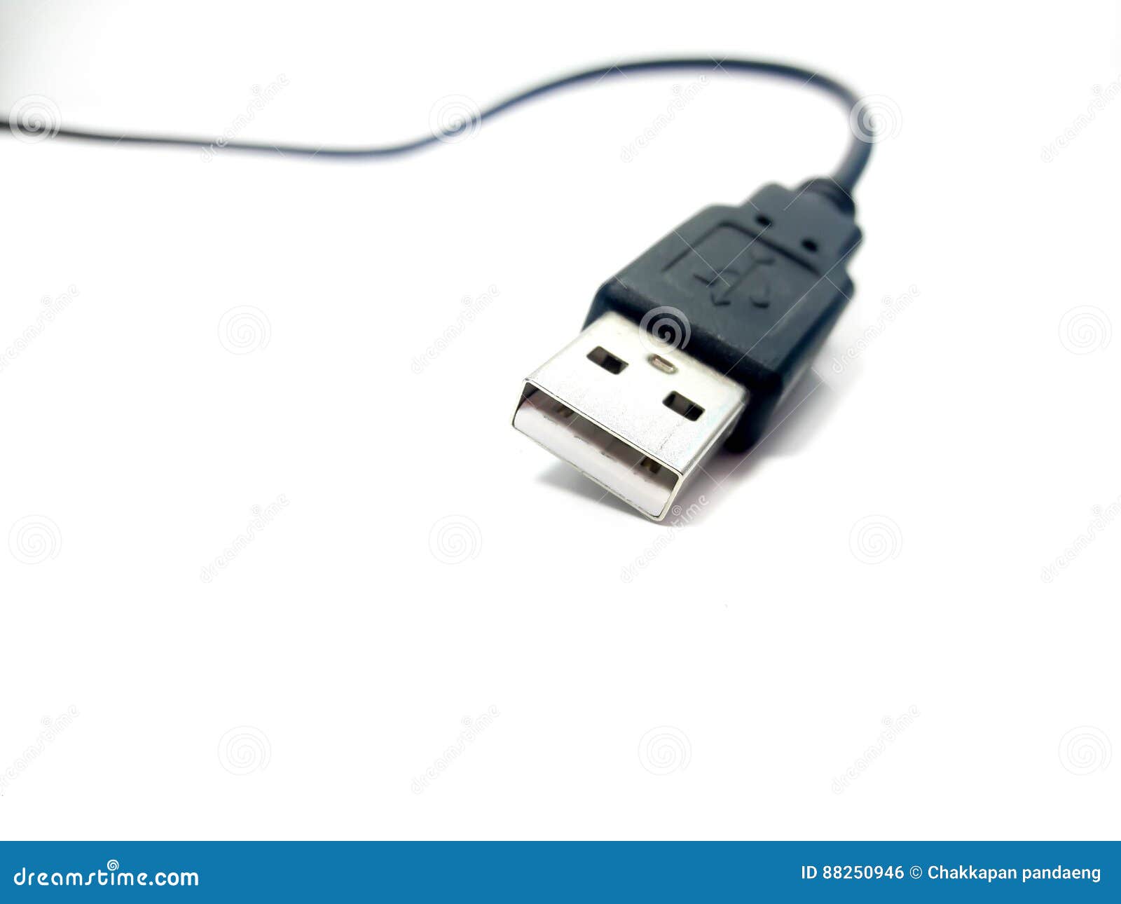 Black USB cable stock photo. Image of industry, hardware - 88250946