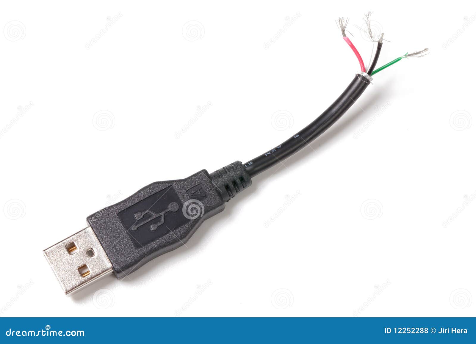 Black usb connector stock photo. Image of close, network - 12252288