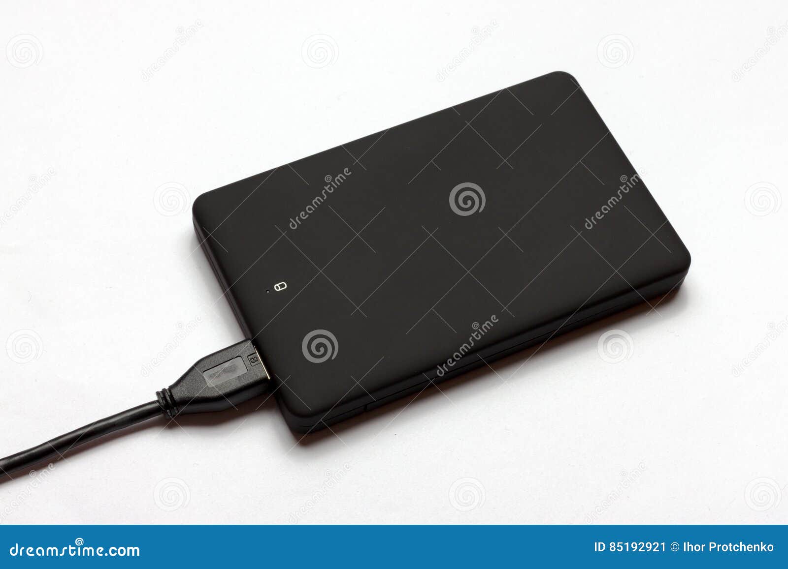 Black USB 3.0 External Hard Drive Case 2 Stock Image - Image of backup ...