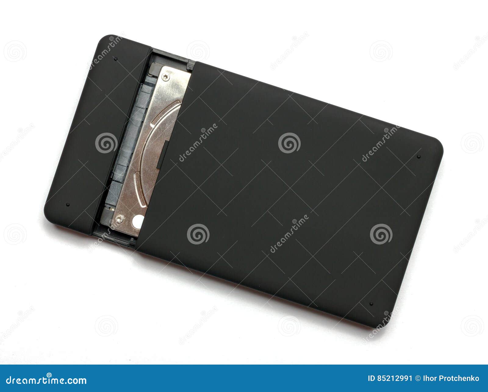 Black USB 3.0 External Hard Drive Case 2 Stock Image - Image of ...