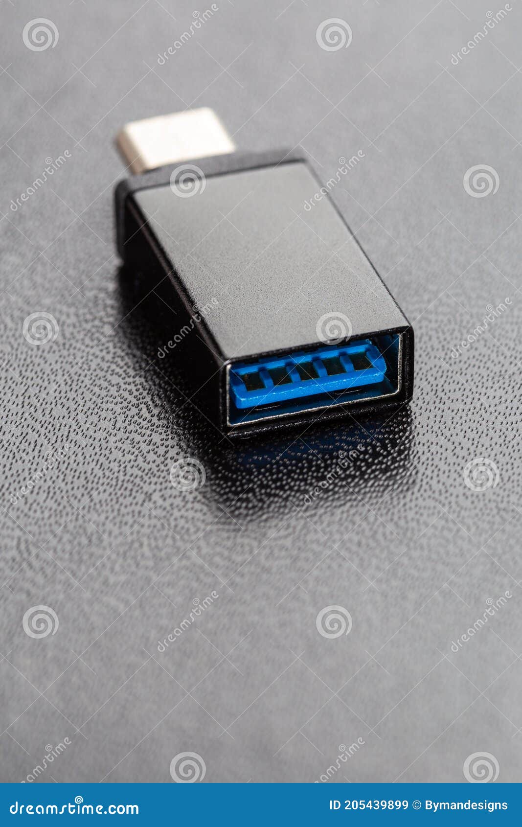 Black USB OTG USB on the Go for Connection Betwen Cellphone and Flash ...