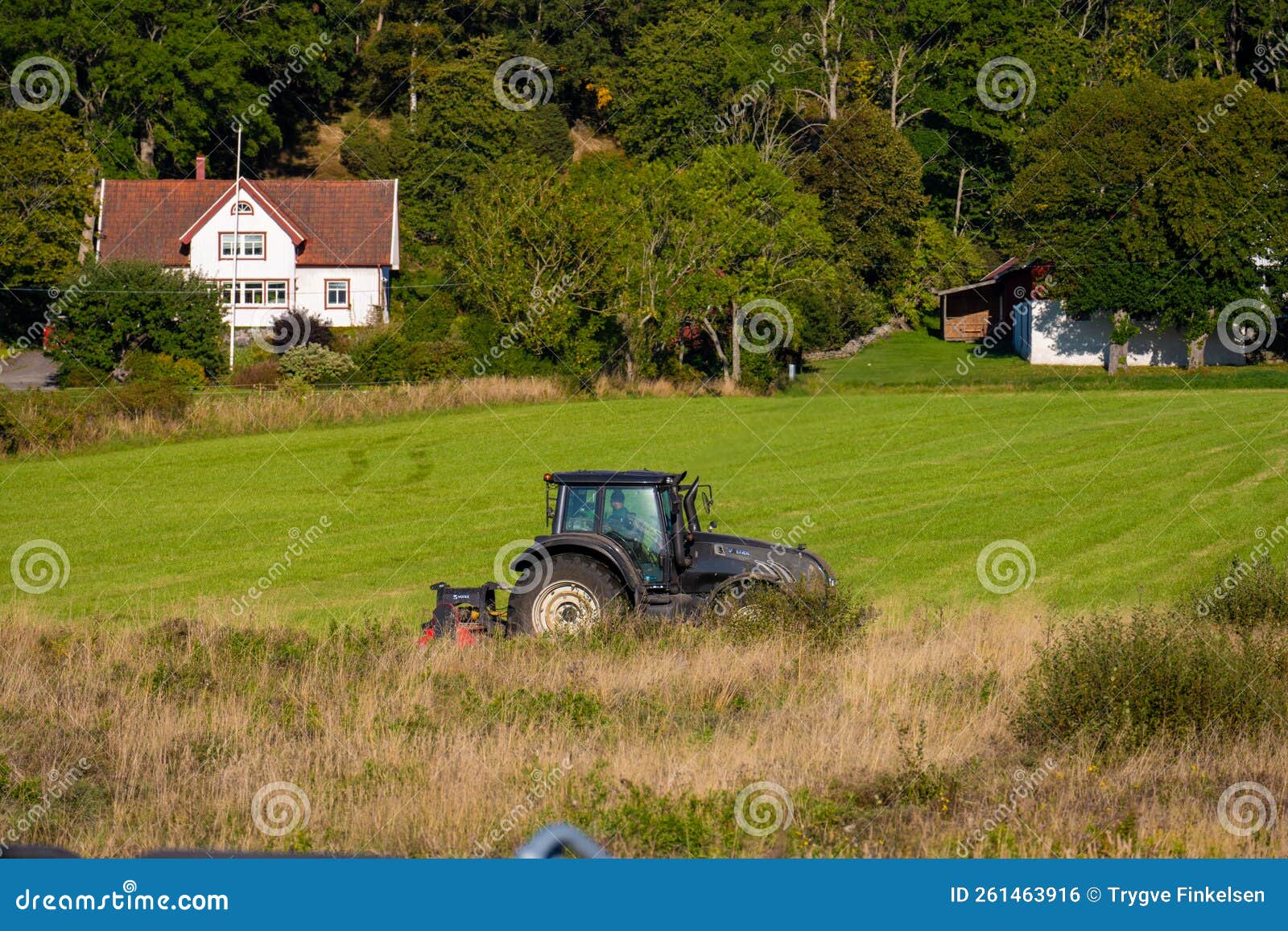 Black Valtra Tractor on a Field.. Editorial Photo - Image of ...