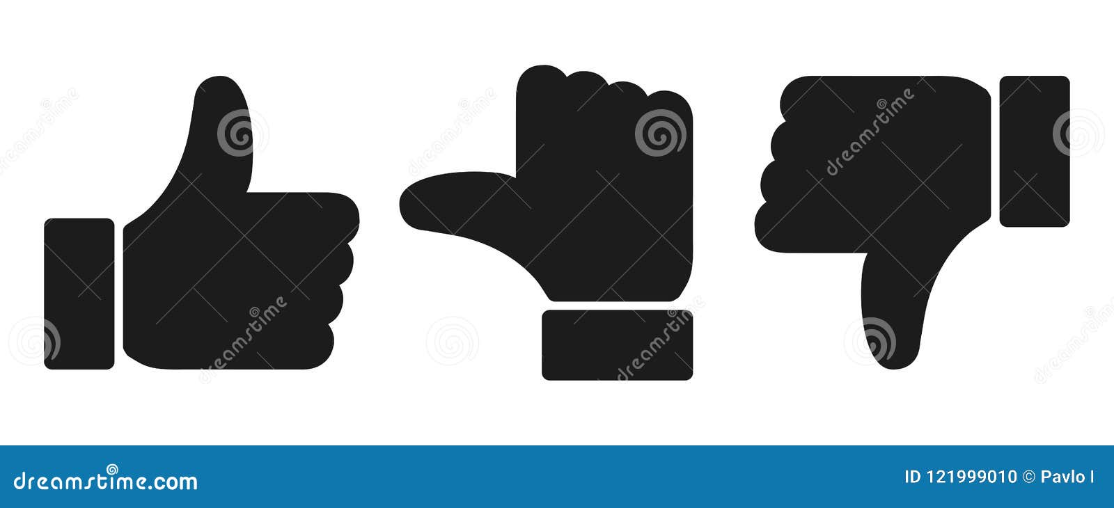 Thumbs Up Sign Button Cartoon Vector | CartoonDealer.com #121263779
