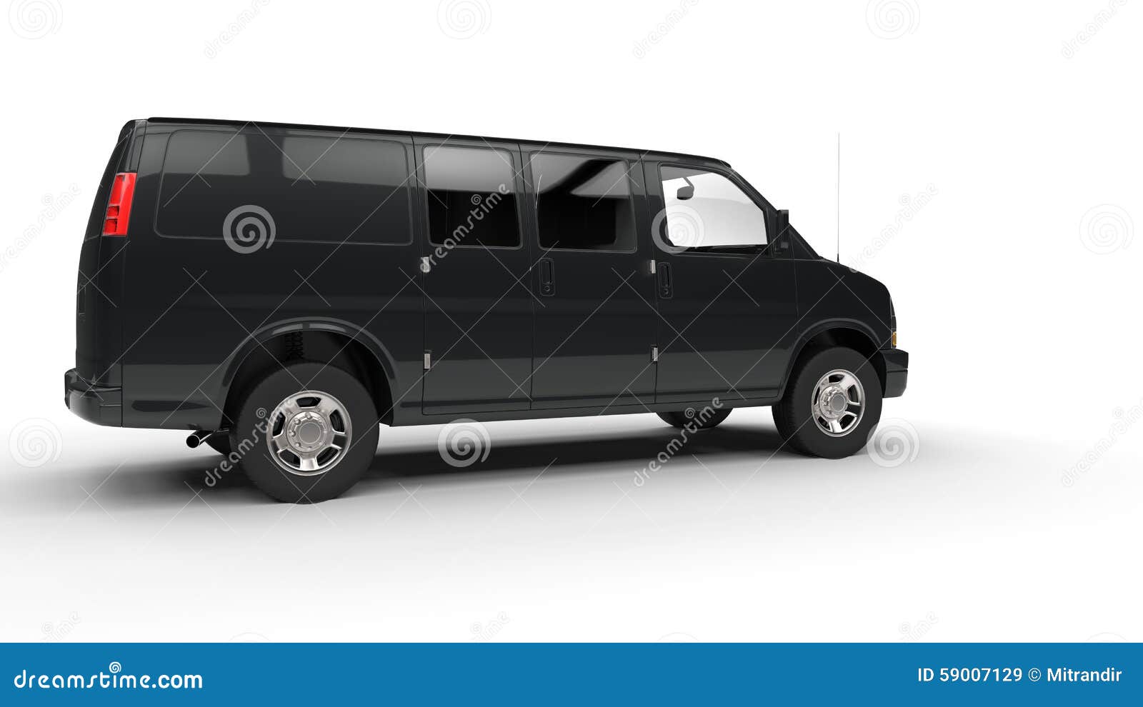 White Gmc Vans Side View