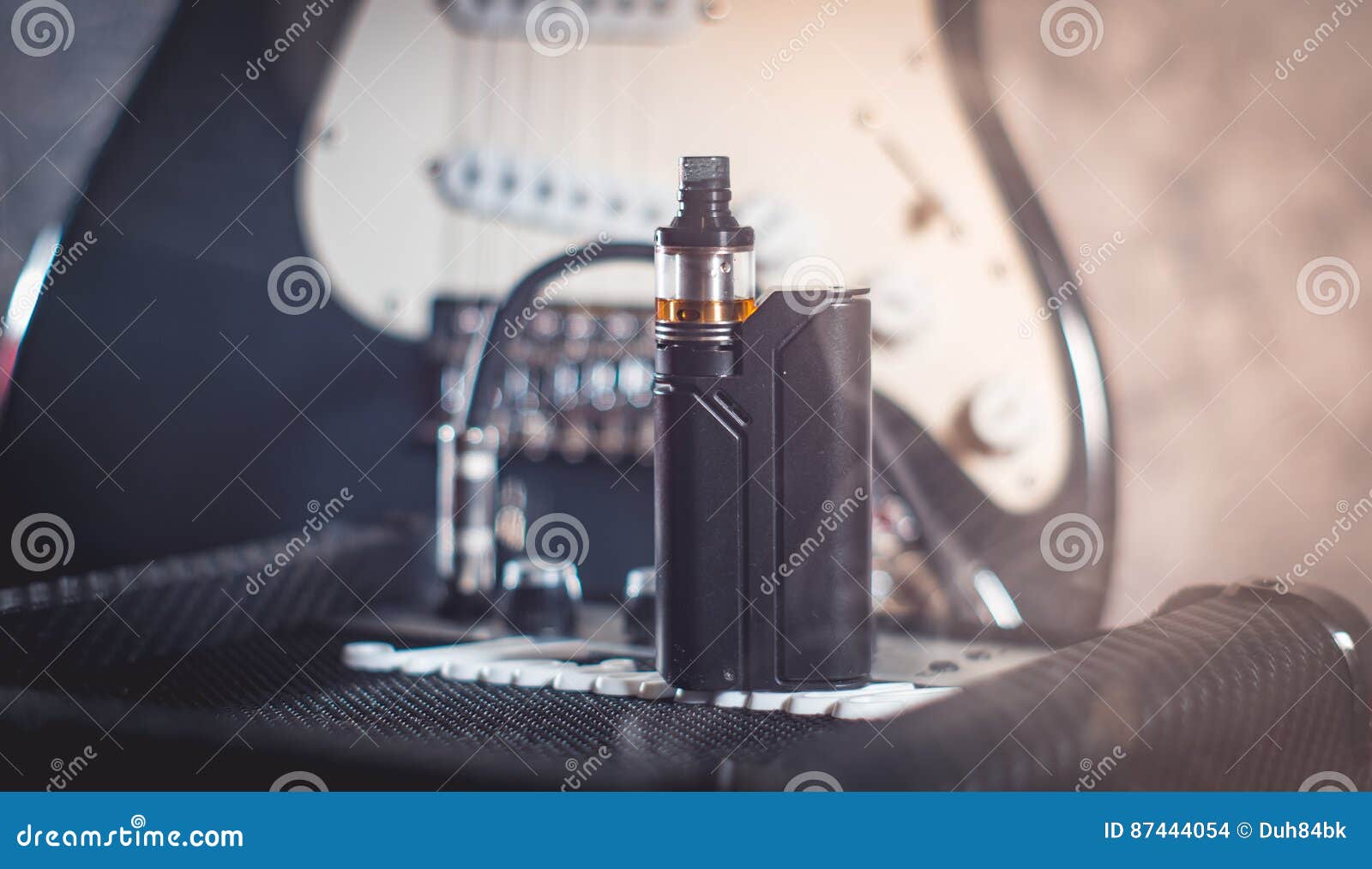 Black Vaporizer in the Smoke Stock Photo - Image of atomizer ...