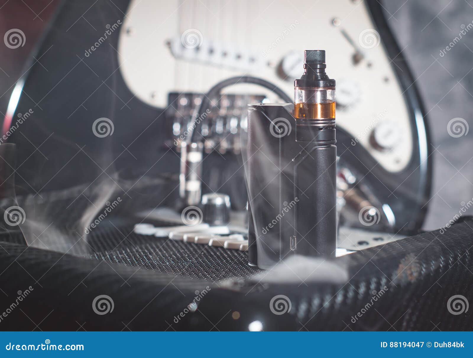 Black Vaporizer in the Smoke Stock Image - Image of drug, panel: 88194047