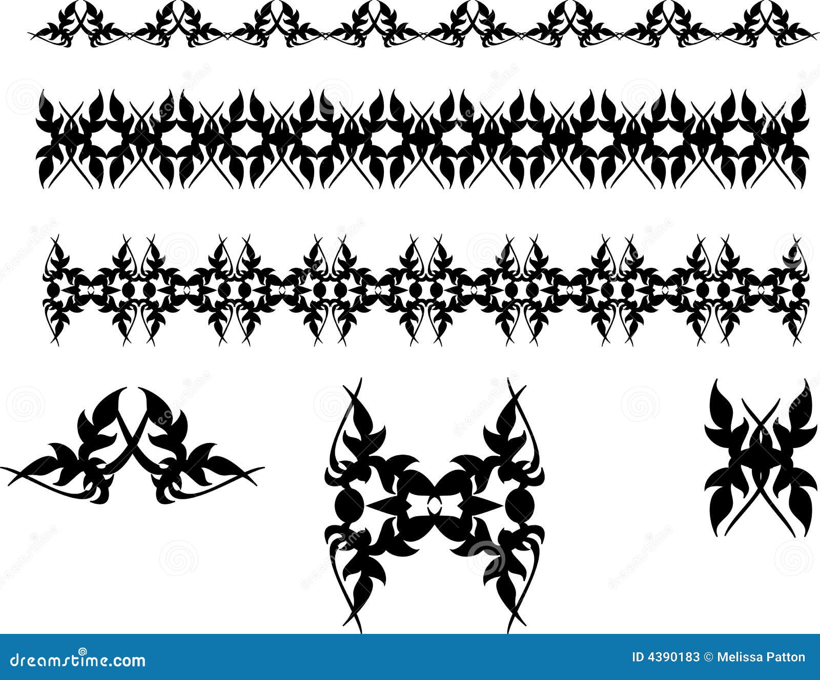 Black Vector Abstract Symbols Stock Vector - Illustration of design ...