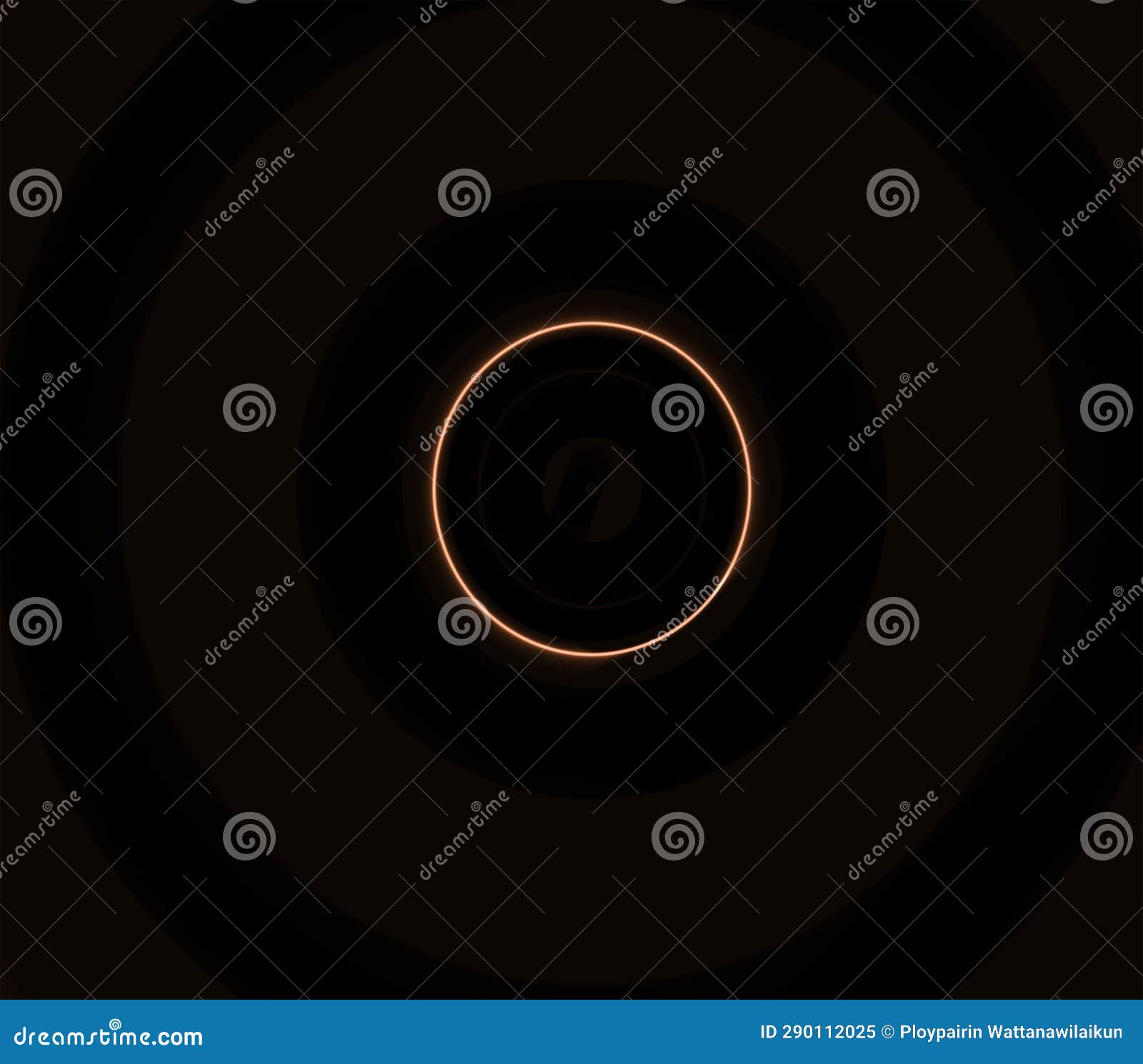 Black Vector Background Reflects Light in Orange. Black Hole Wallpaper ...