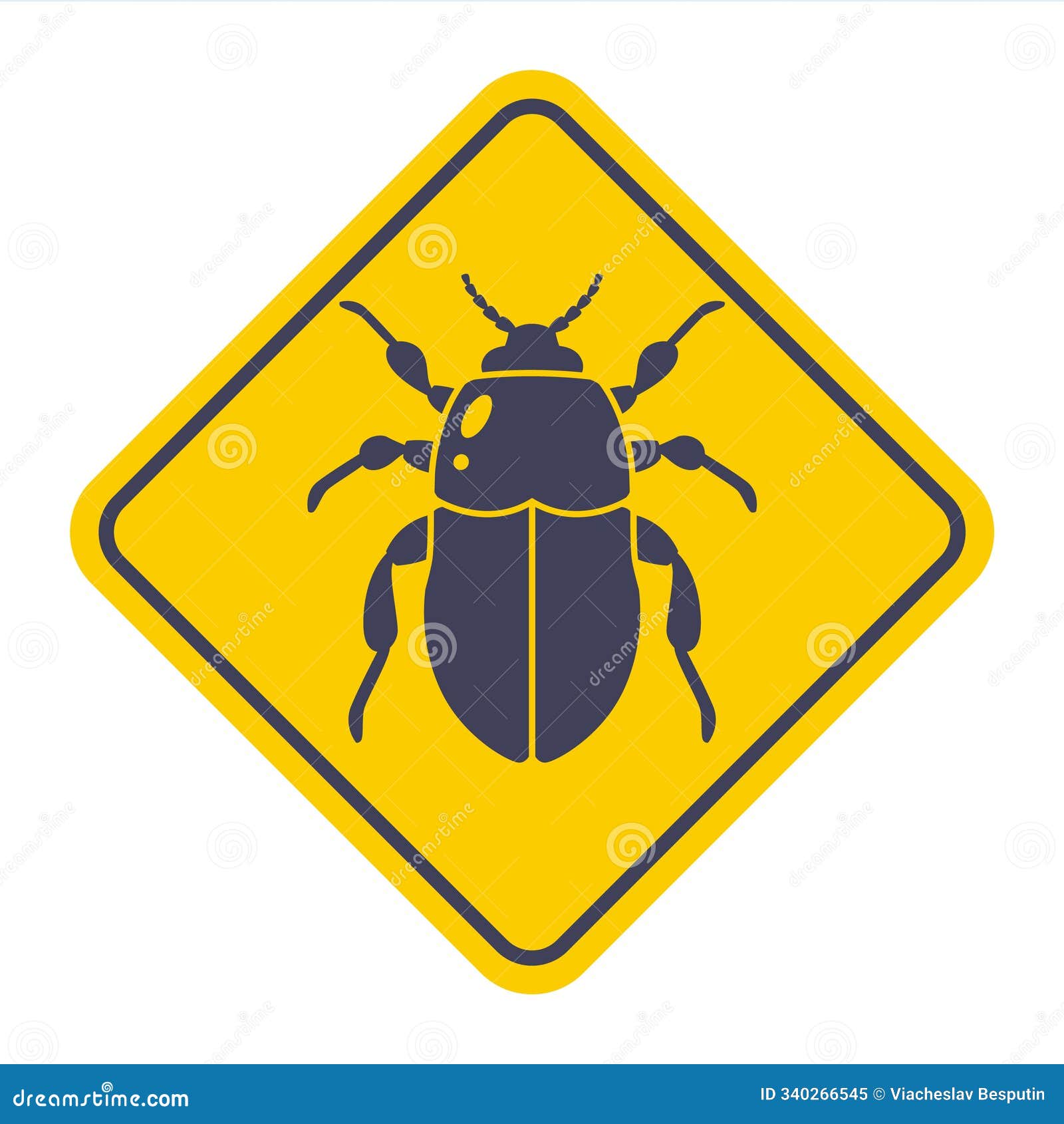 This Black Vector Beetle Icon is a Stylized Silhouette of a Beetle ...