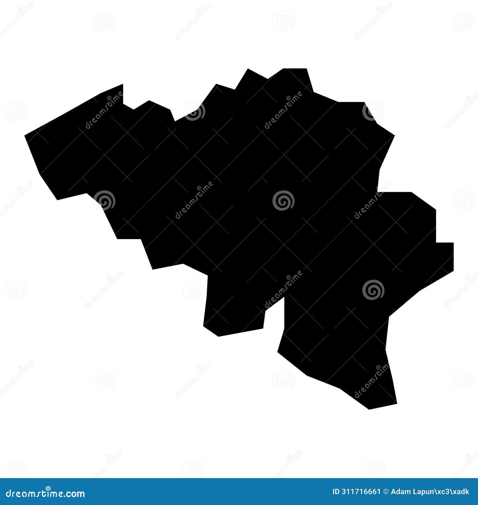 Vector Map Of Belgium With Regions, Provinces And Administrative ...
