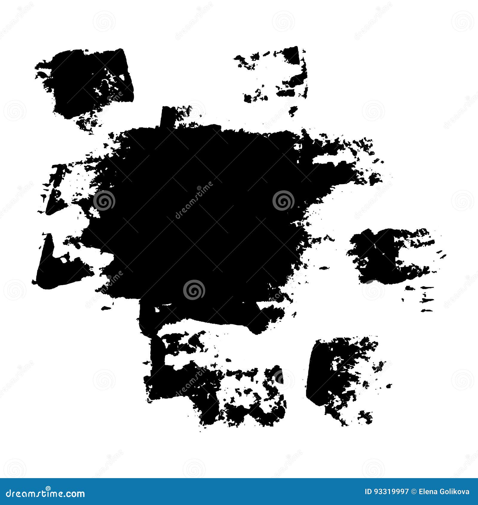 Black Vector Blob and Spots Stock Vector - Illustration of splat, blob ...