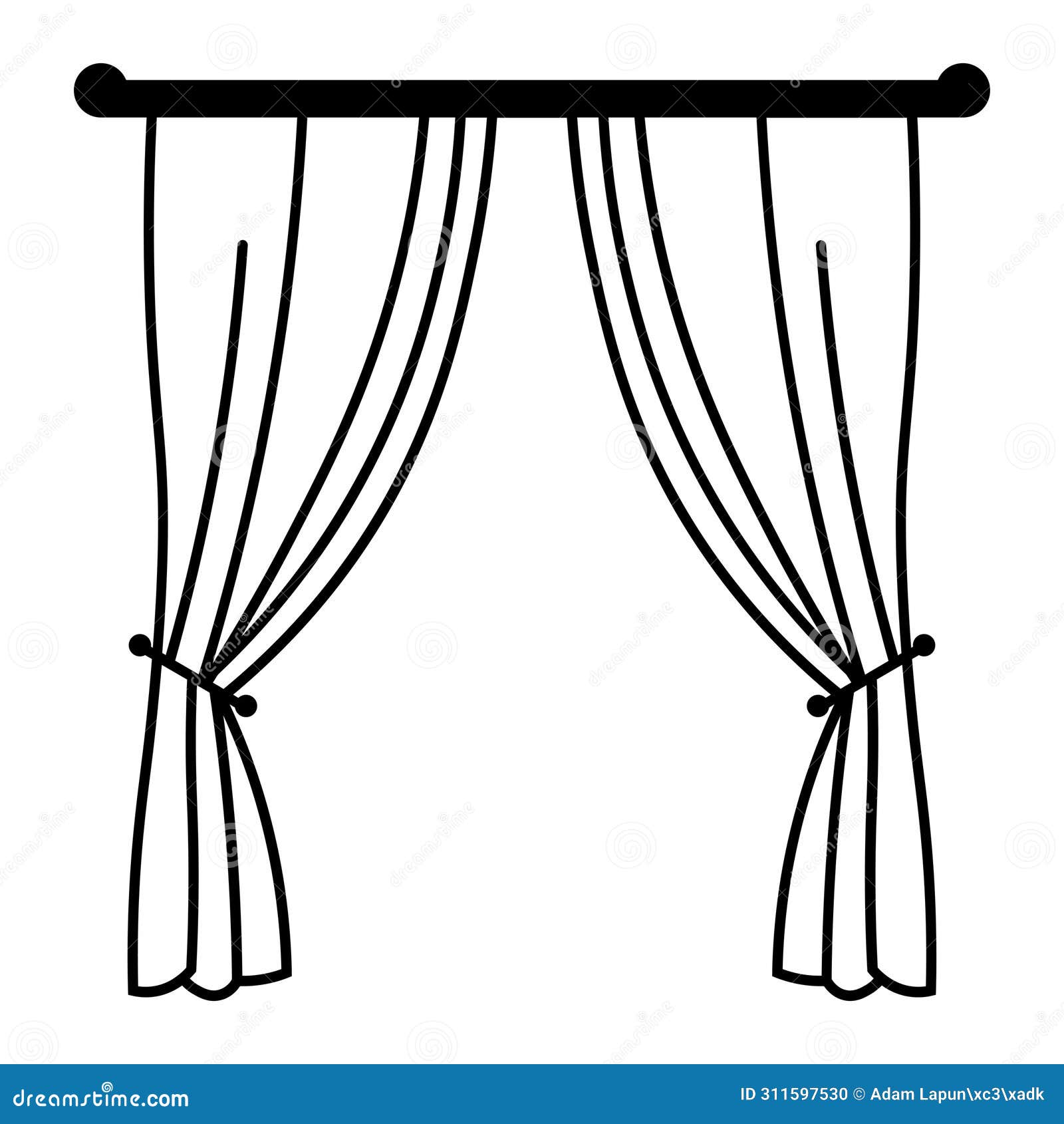 Vector Red Curtain Stage Scene With Spotlights And Reflect Floor Podium ...