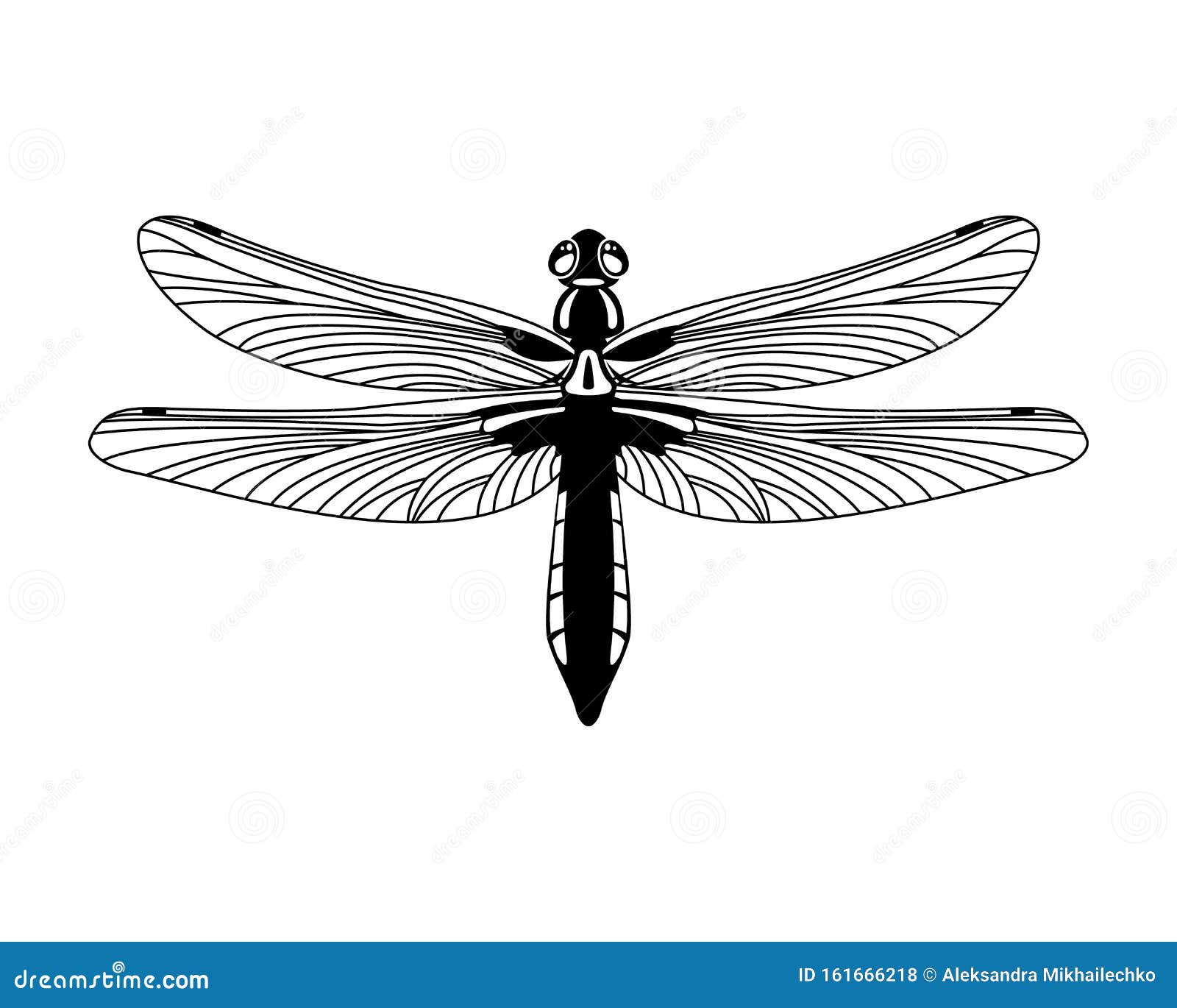 Black Vector Dragonfly Icon Isolated on White Background Stock ...