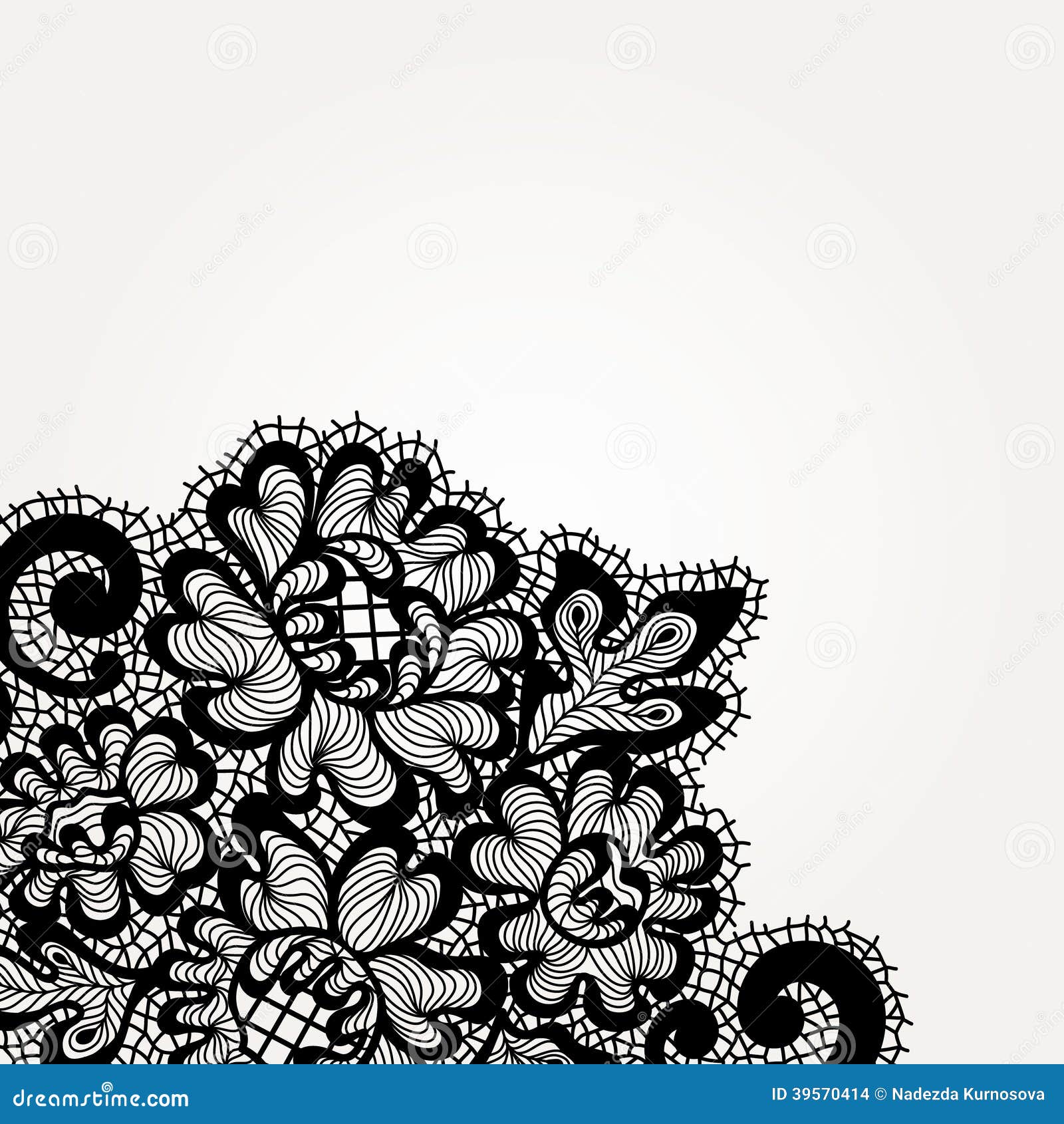 Lace Corner. Clip Art. Vector Illustration | CartoonDealer.com #72552010