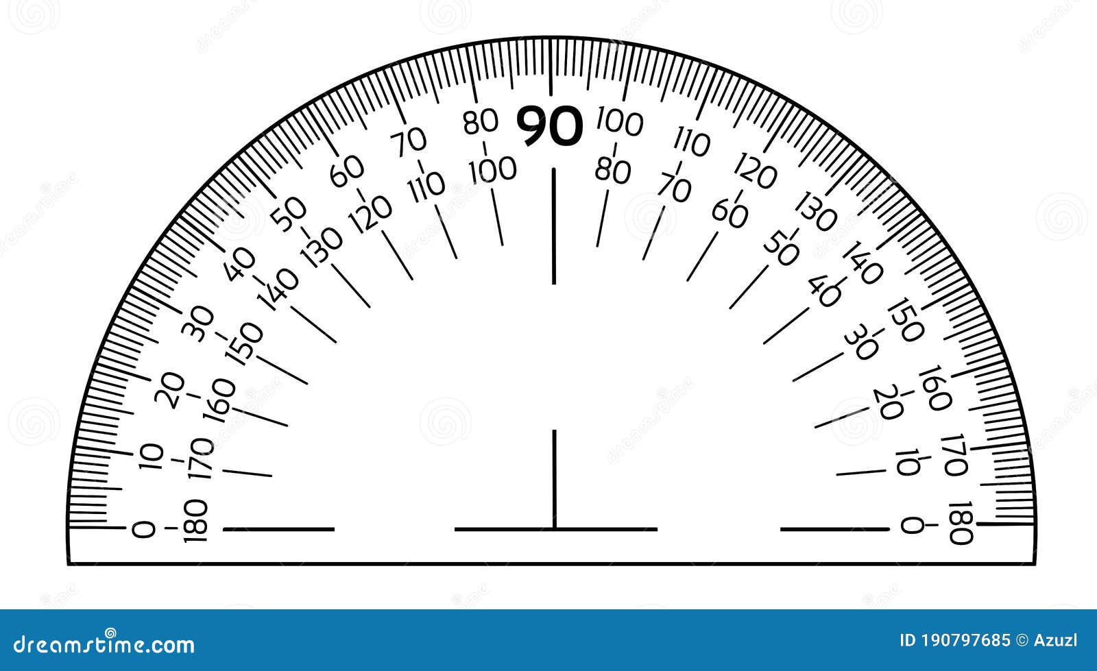 Vector Protractor Ruler Isolated on the White Background Stock Vector ... Vector Protractor Ruler Isolated on the White Background Stock Vector ...