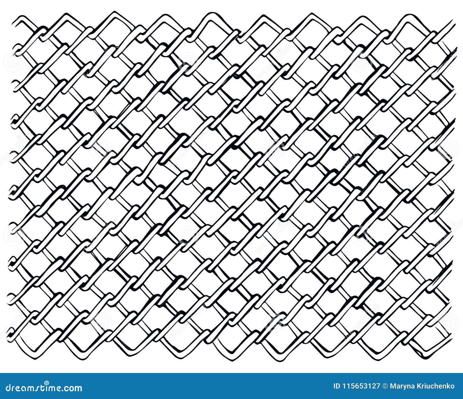 Black Vector Seamless Wavy Line Pattern Stock Vector - Illustration of ...