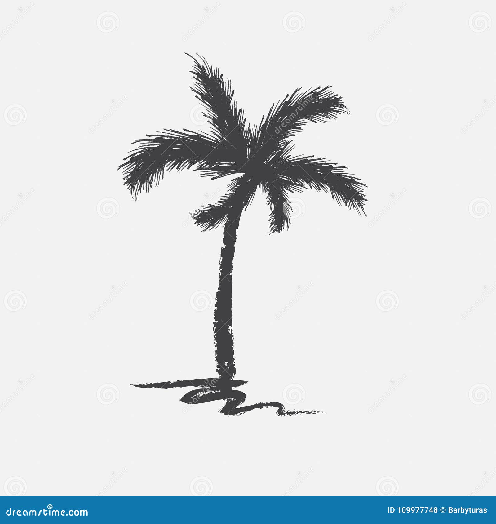 Black Vector Single Palm Tree Silhouette Icon Isolated Stock Vector ... Black Vector Single Palm Tree Silhouette Icon Isolated Stock Vector ...